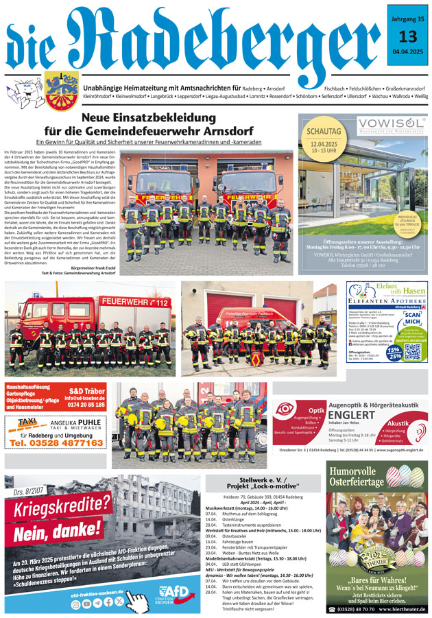 die Radeberger Heimatzeitung - 2025